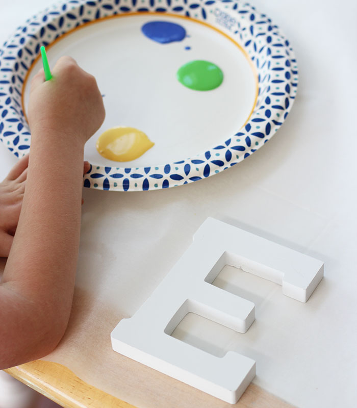 DIY Home Letter Sign Kids Can Make | Sunny Day Family