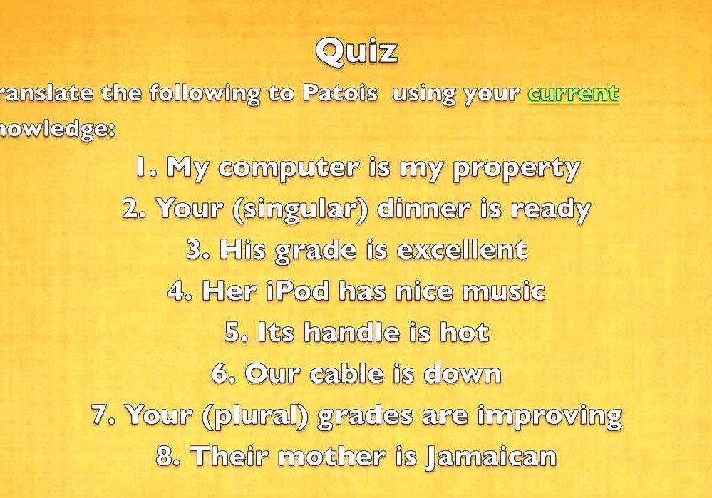 Jamaican Patois - Learning Jamaican Patois