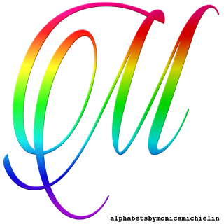 M. Michielin Alphabets: CANDLESCRIPT FONT MULTI COLORS ALPHABET ...