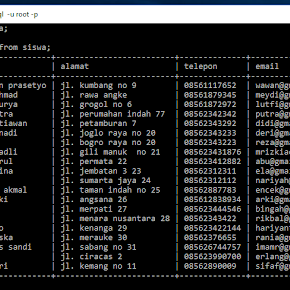 MENGUBAH NAMA KOLOM DENGAN ALTER TABEL DI MYSQL VIA CMD - Abu Khoerul ...