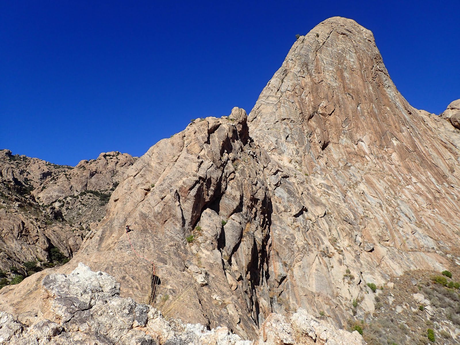 Elephant's Trunk Route on Elephant Dome Mendoza Canyon Arizona - First ...