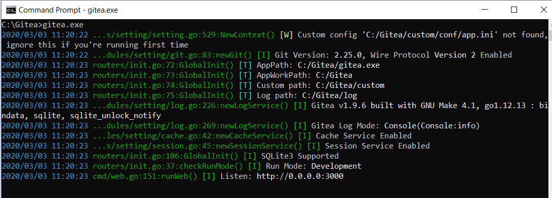 Setup Gitea on Windows ~ My Geeks