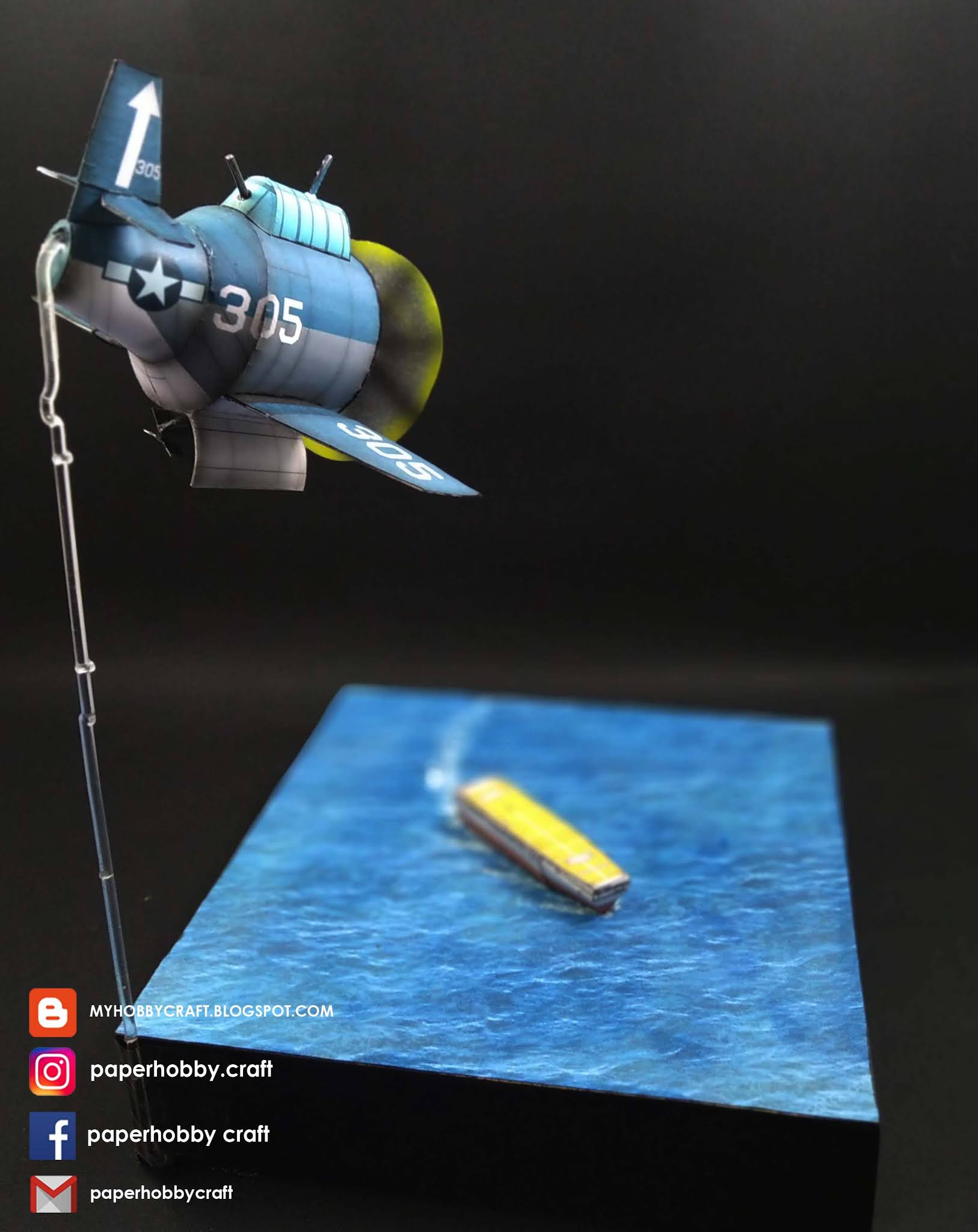 paperhobby: GRUMMAN TBF AVENGER TOON SCALE PAPERMODEL