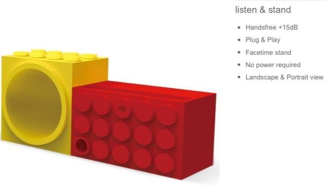 i-Mobile Phones Accessories: Lego Speaker for iPhone