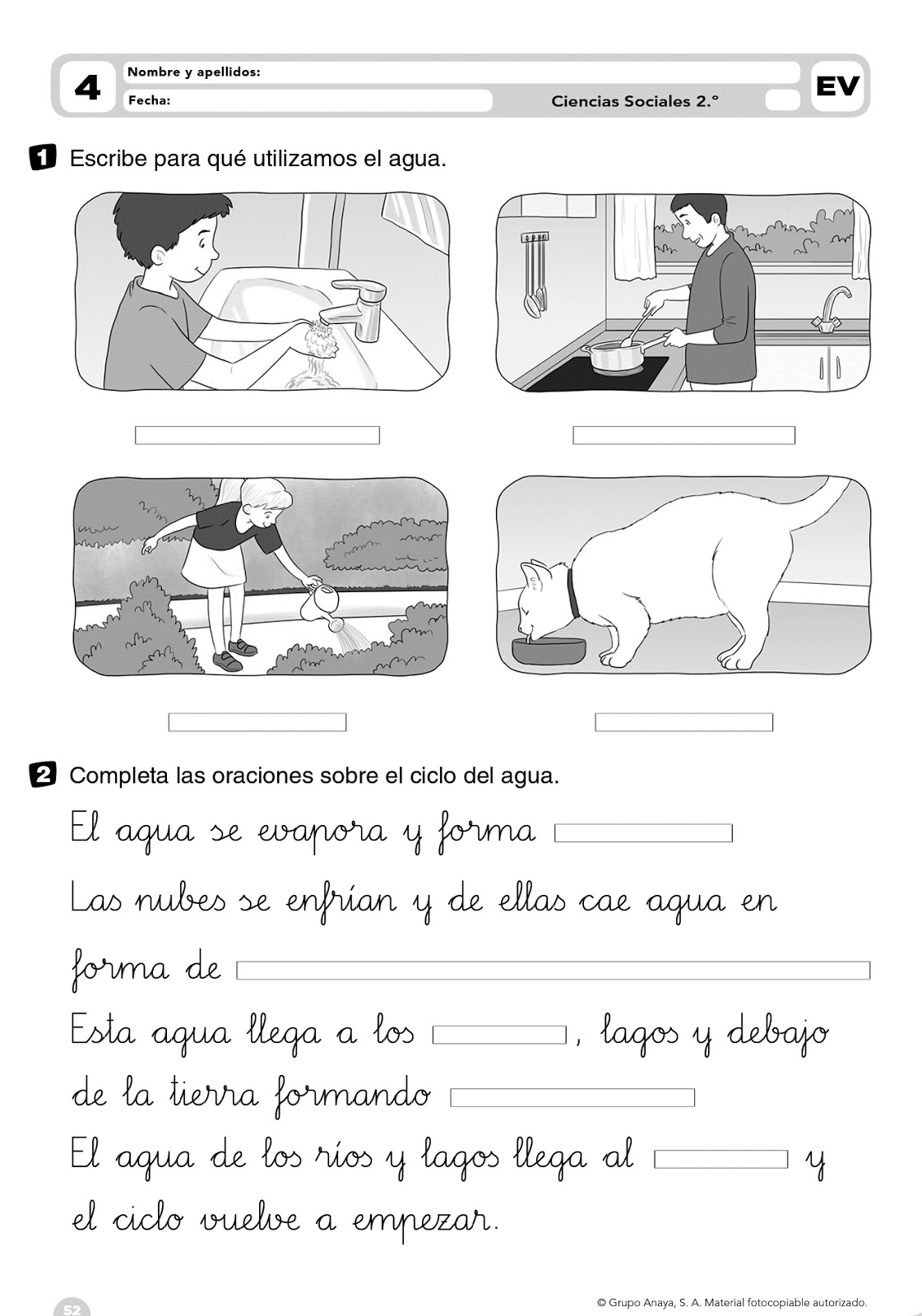 *Mi maestra Rocío*: Fichas de repaso de sociales y naturales