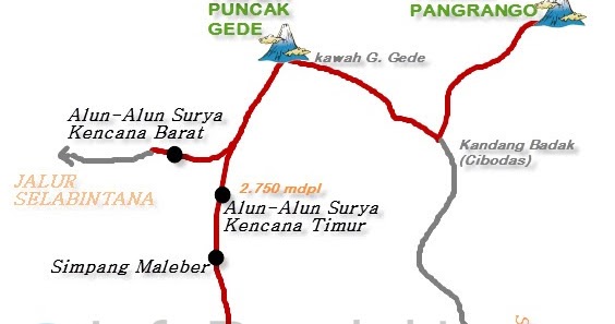 Peta Gunung Gede Via Putri - Perumperindo.co.id