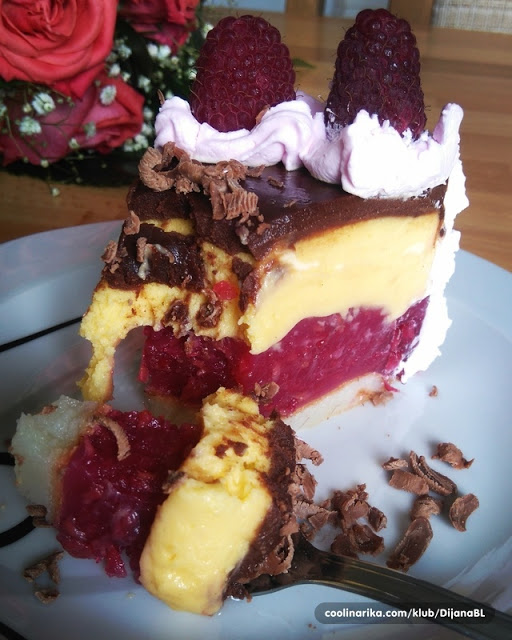 Jedinstveni-recepti: LEDENA TORTA SA MALINAMA! FINA, LAGANA, LJETNA ...