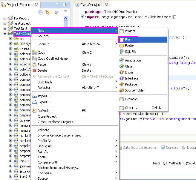 Creating And Running WebDriver Test Suit Using testng.xml File