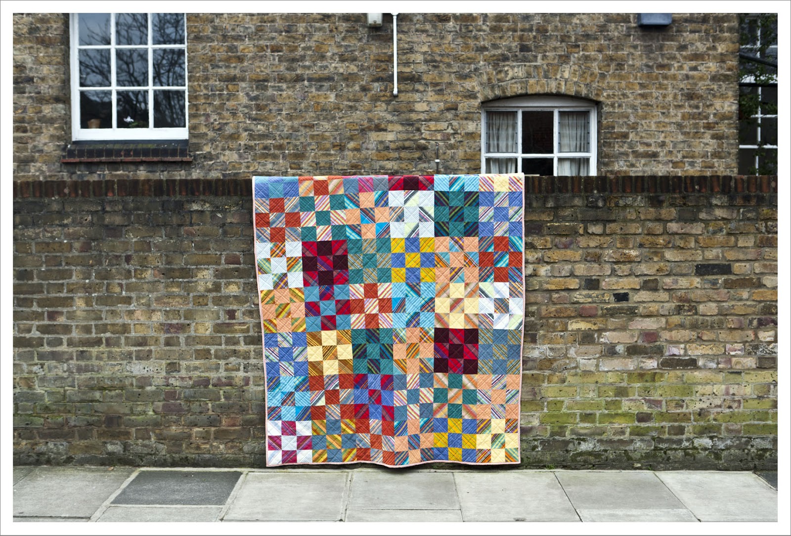 needles and lemons: On point - a finished quilt