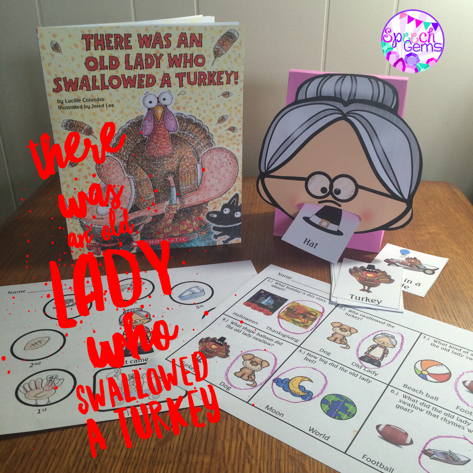 SLP Speech Gems: Take a Look at the November Visual Lesson Plans I Created