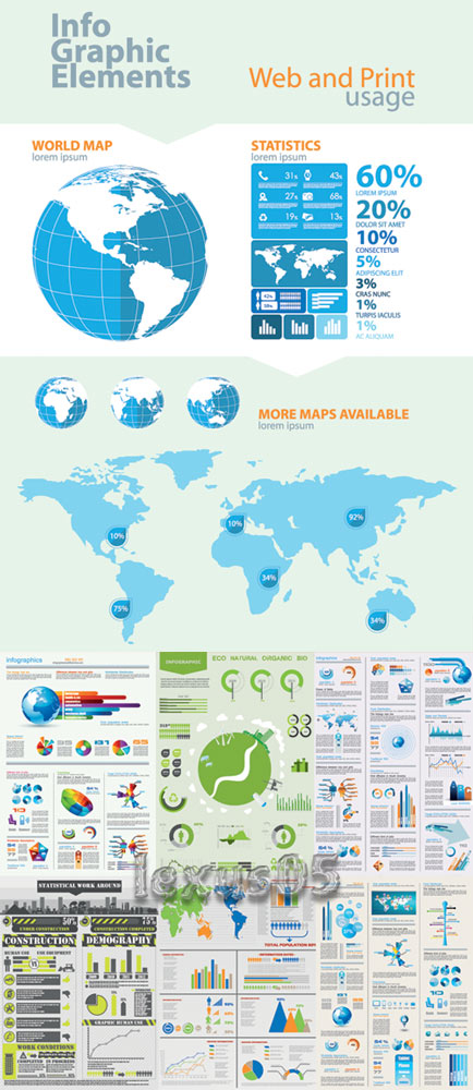 Quality Graphic Resources: Infographics - Vector Set