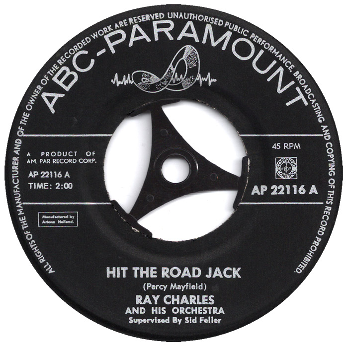 AL FIN MÚSICA !! : RAY CHARLES: "HIT THE ROAD JACK" - 1961.