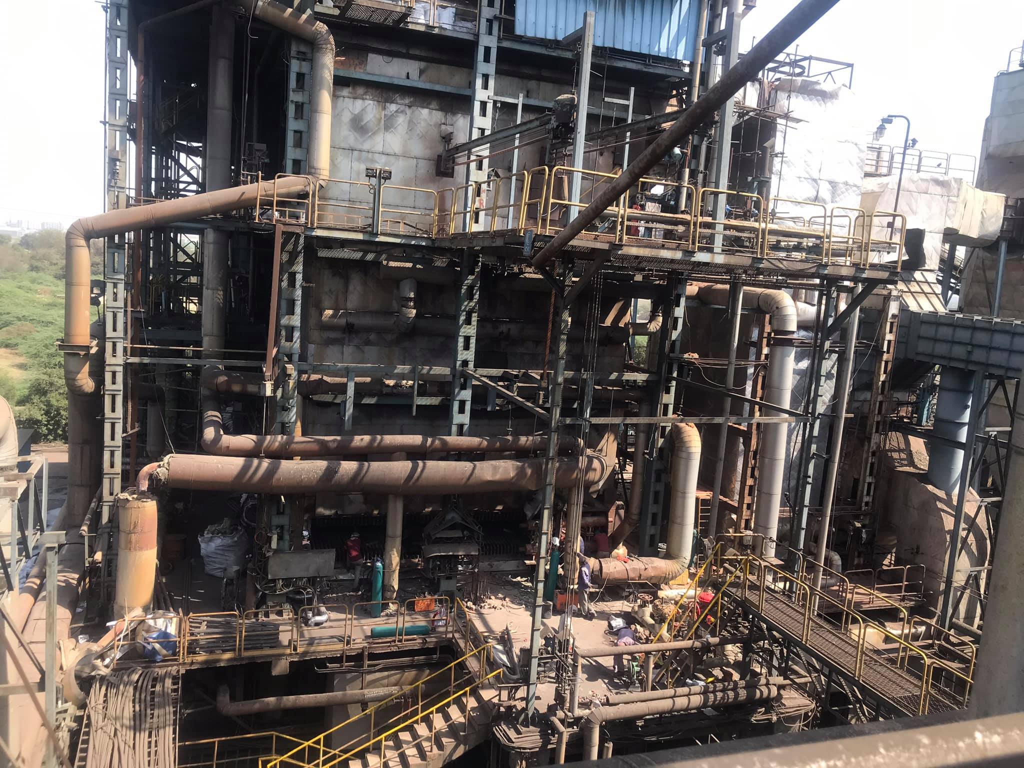 AFBC Boiler Coil Change