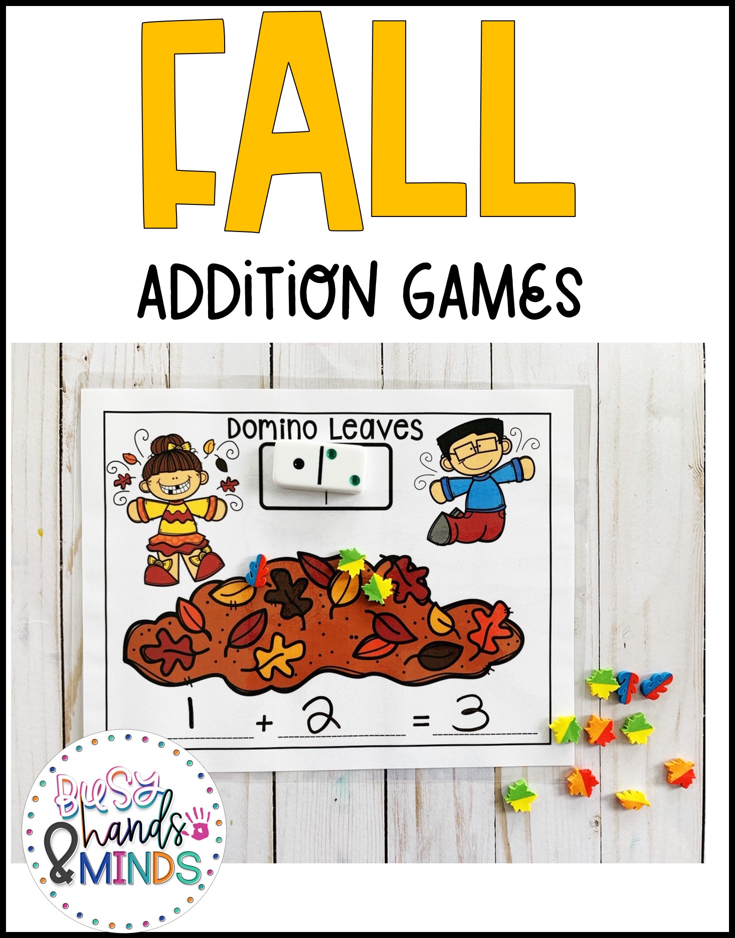Fall Themed Additon Games | Busy Hands and Minds