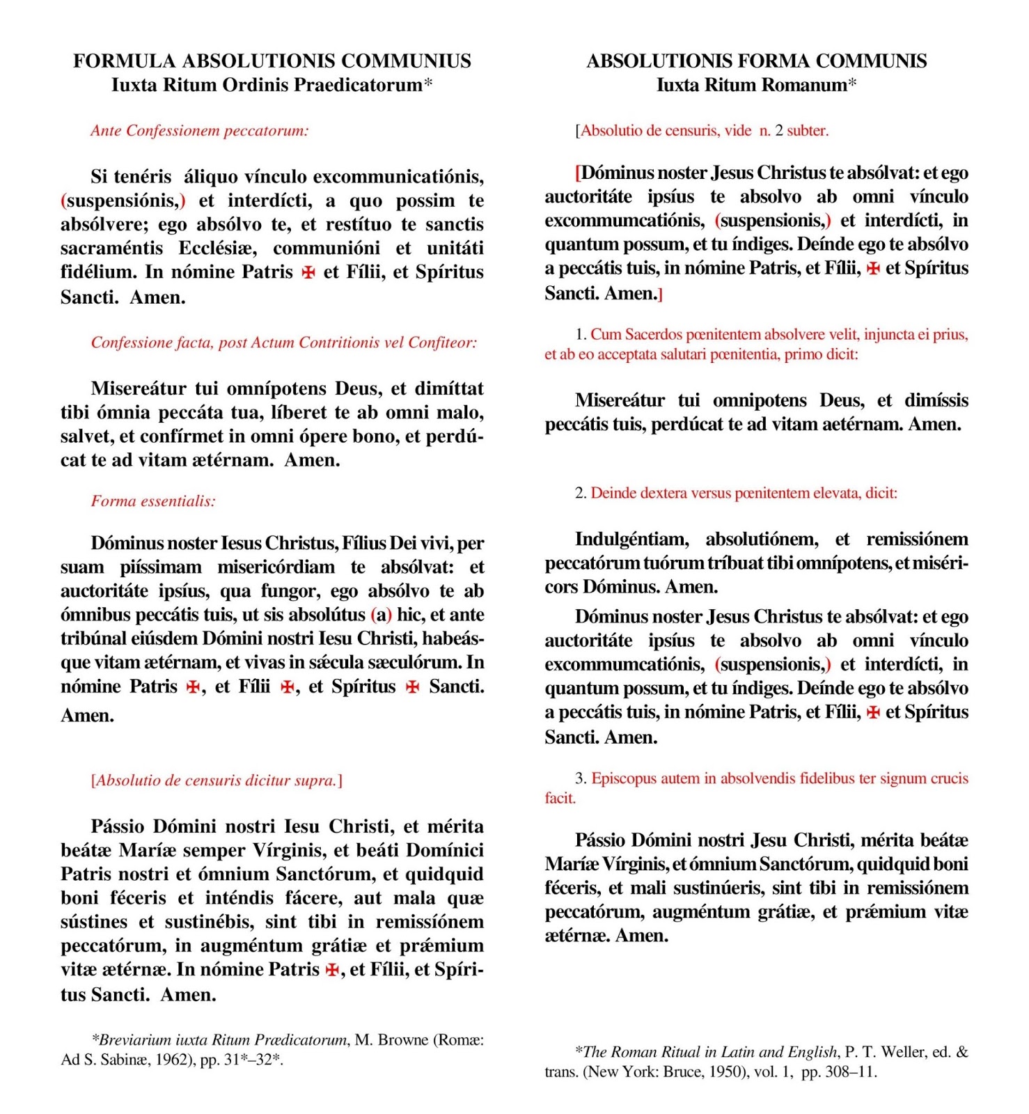 Dominican Liturgy: Dominican Rite Absolution Cards Available