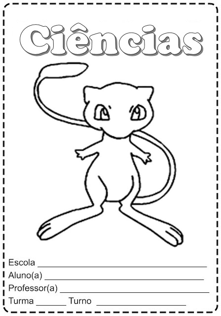 Pedagógiccos: Capa para cadernos : tema Pokemón