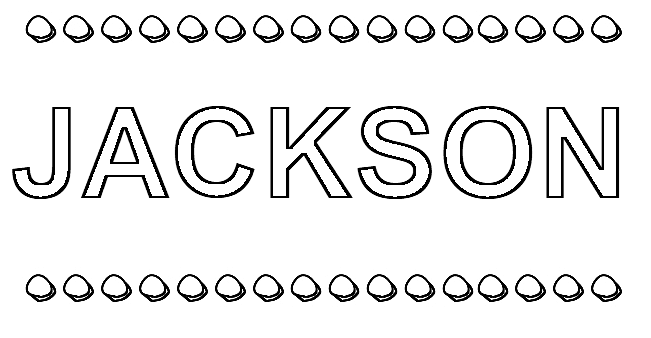 Blog de Biologia: Coloring Page First Name Jackson