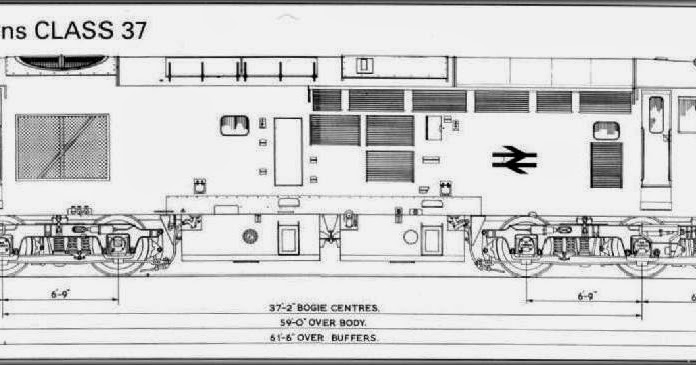 Steam Memories: Class 37 drawing and spec