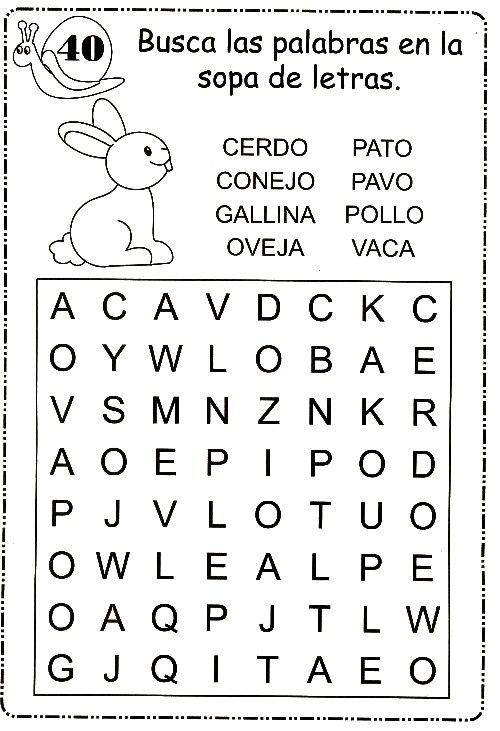 PEDAGOGICAL AND EDUCATION SOLUTIONS: MINI SOPAS DE LETRAS IDEALES PARA ...