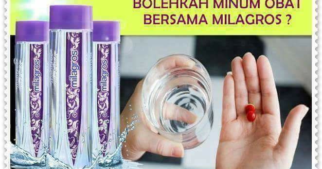 Milagros Healthy Water: Milagros bersinergi dengan obat
