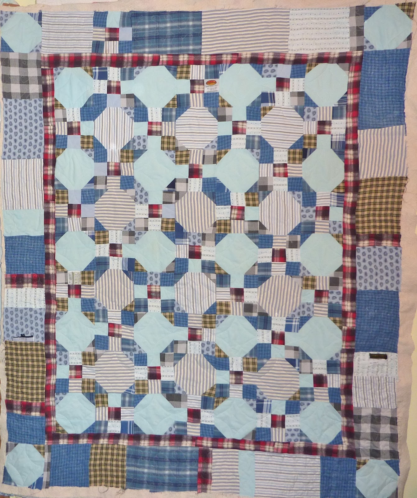 Kathy's Quilts: 7 Shirts Memory Quilt