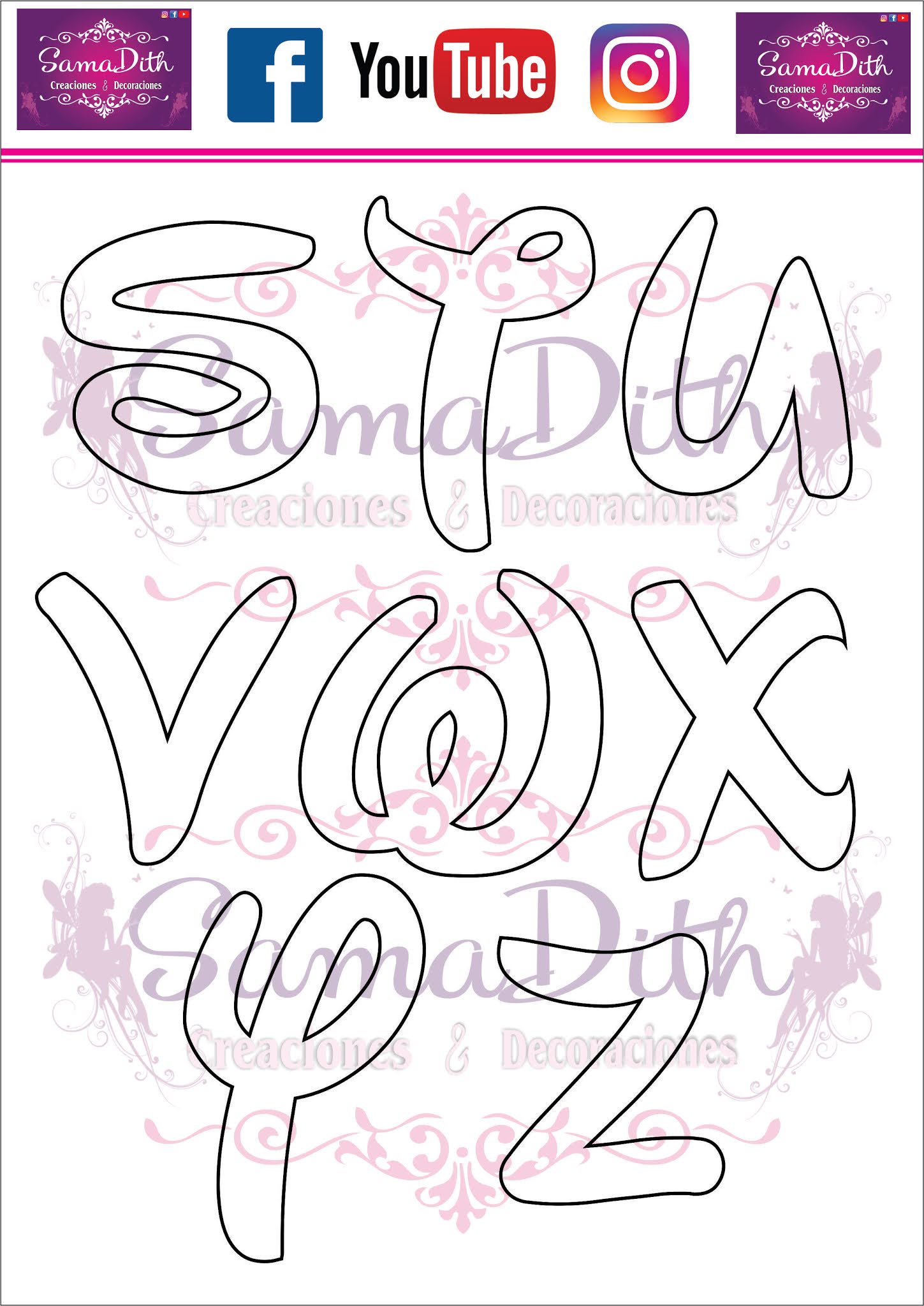 Letras Grandes De Disney Para Imprimir