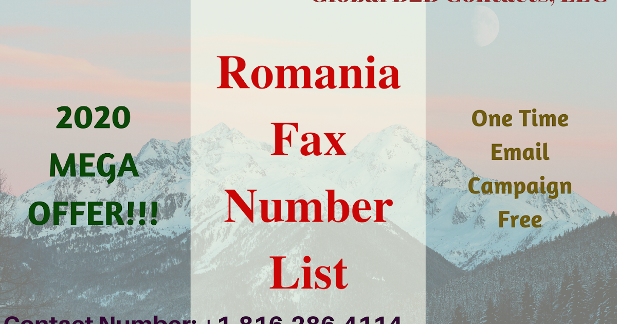 Romania Fax Number List