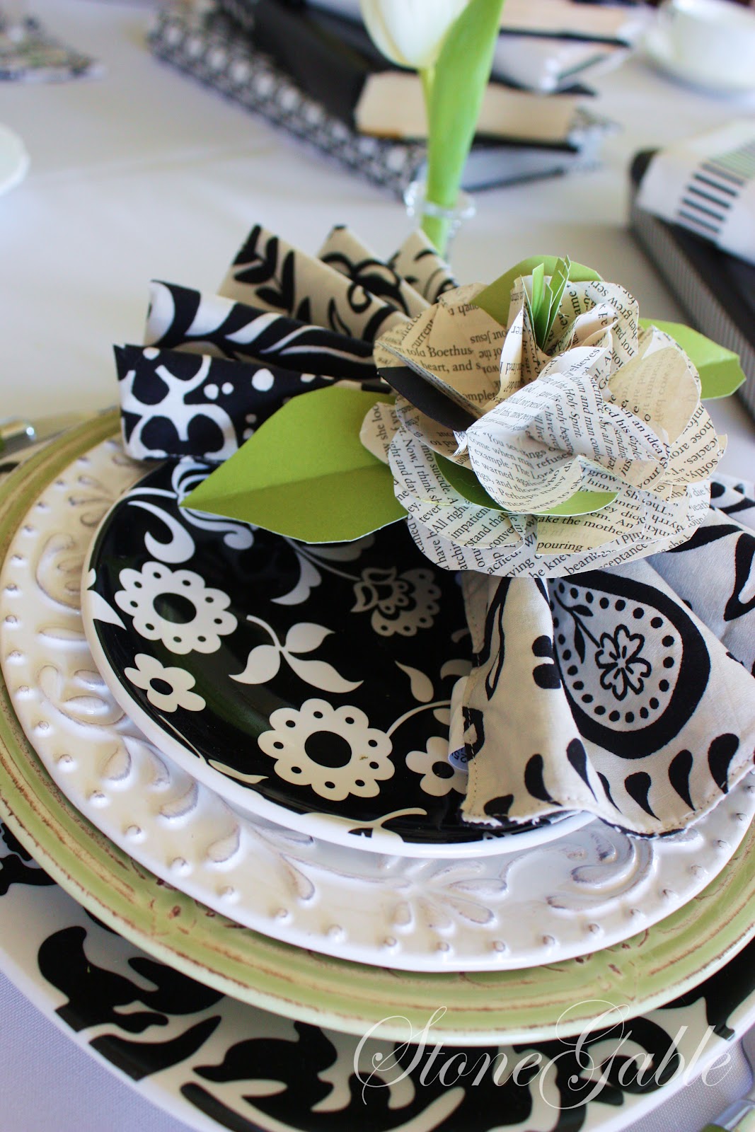 StoneGable: BOOK CLUB TABLESCAPE