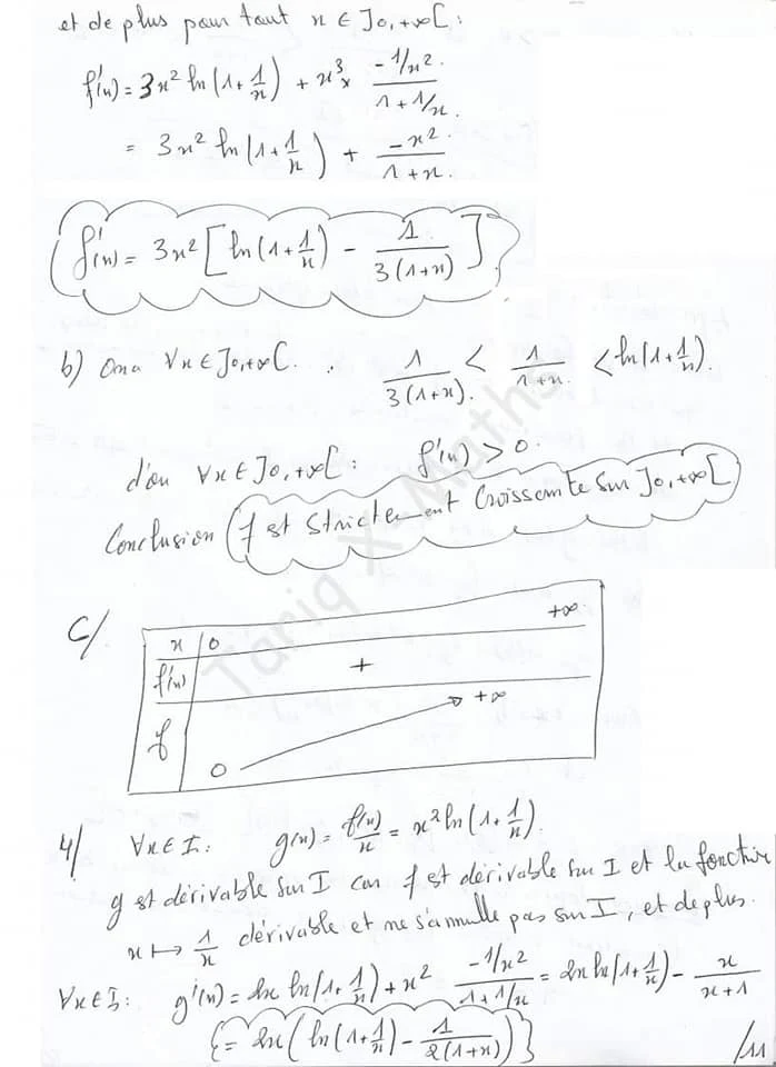 Correction Examen national 2020-sciences math-Mathématiques