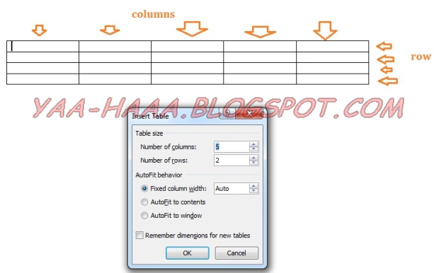 Kursus Komputer Microsoft Word: Cara Membuat Tabel Vertikal Di ...