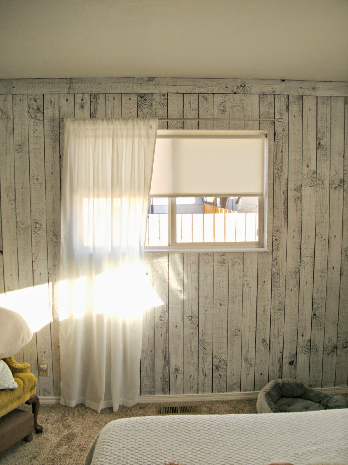 Master Bedroom Redo - Inexpensive Window Coverings - Little Vintage Cottage