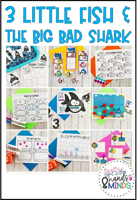 The Three Little Fish and the Big Bad Shark | Busy Hands and Minds
