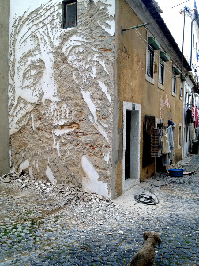 Nuevas piezas de Vhils en Lisboa y Aveiro : Distorsion Urbana