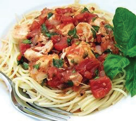 Basil Chicken over Angel Hair recipe -Taste USA
