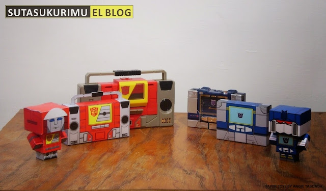 Suta, el blog: Transformers en Paper Toys. Regalo de cumpleaños