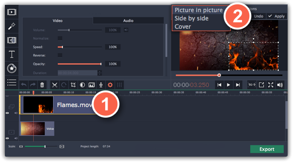 Creating Overlays with Movavi Video Editor