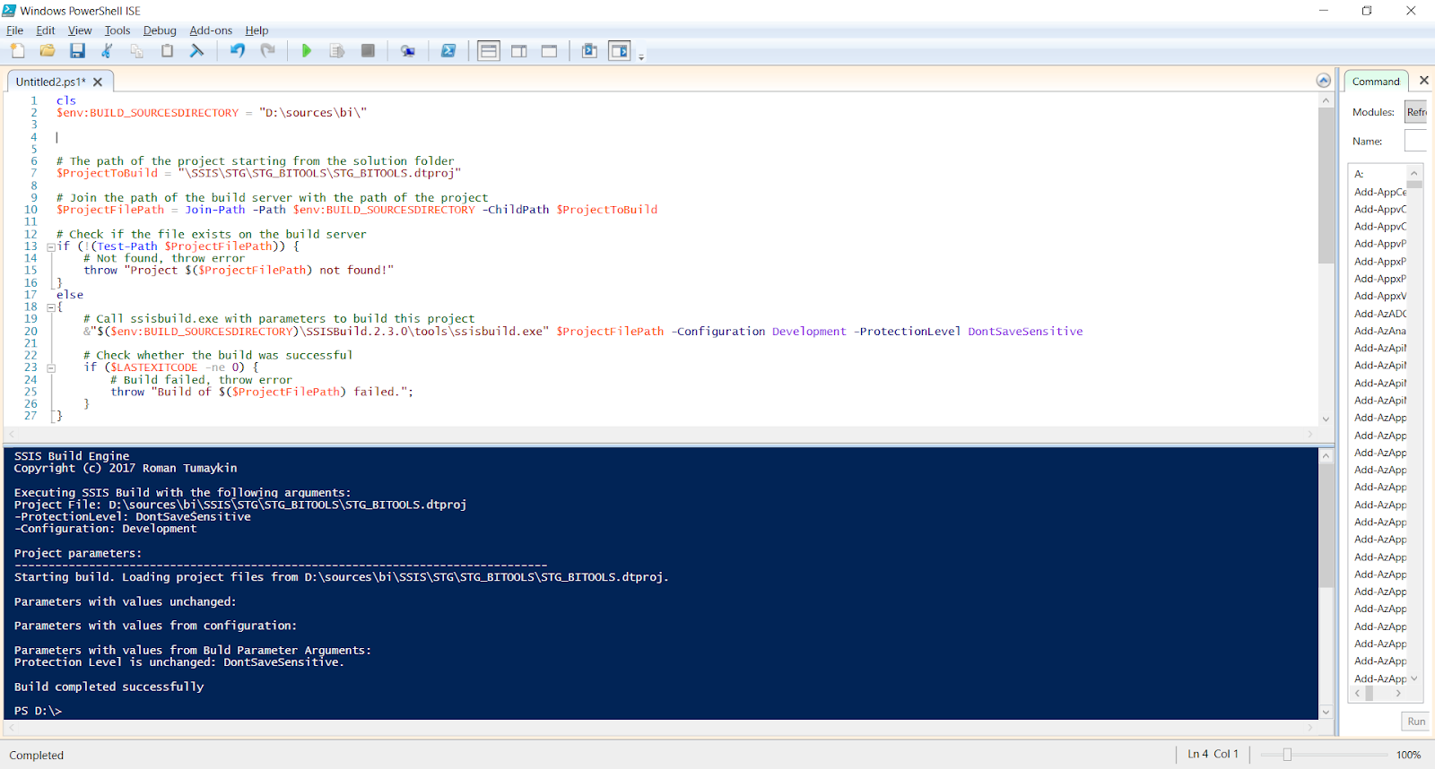 Microsoft Sql Server Integration Services Azure Devops Build Ssis Project Ci