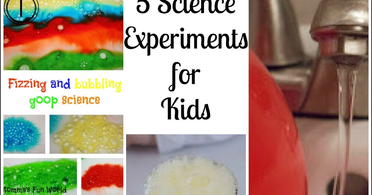 5 Science Experiments for Kids: Kid's Co-op ~ Reading Confetti