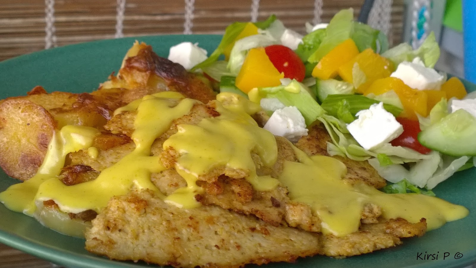 Kanakebab valkosipuliperunoilla - Kotiruokaa Kirsin tapaan