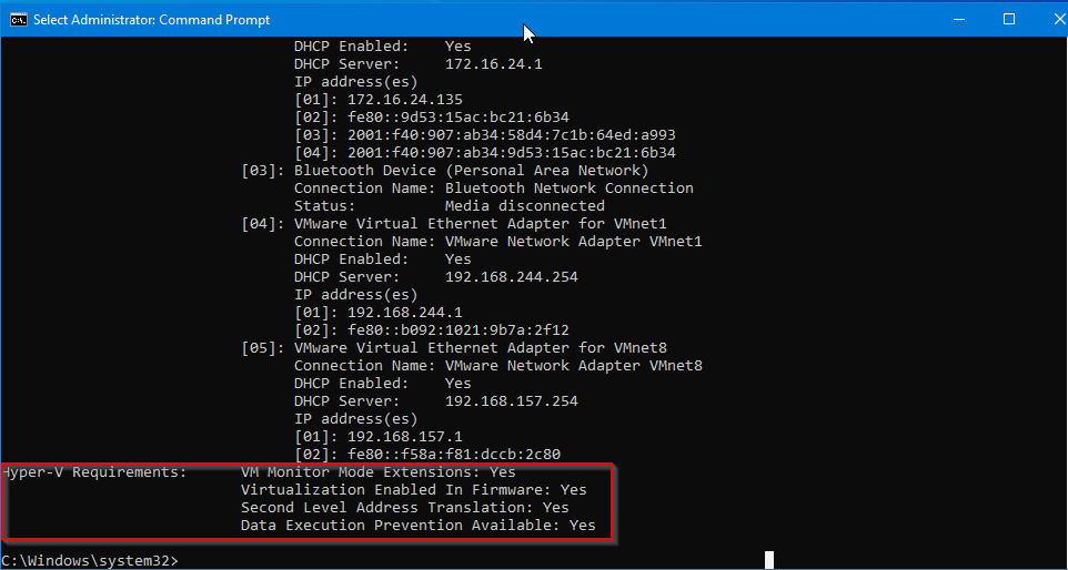 Microsoft Hyper-V on Windows 10
