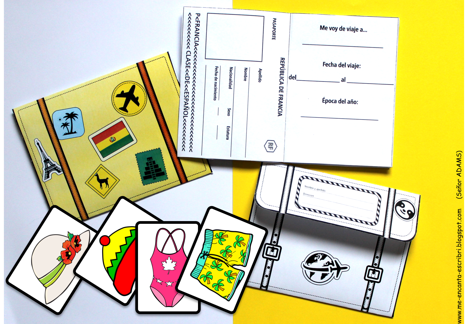 Me encanta escribir en español: Nos vamos de viaje.