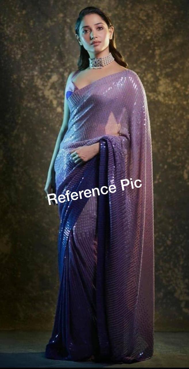 Designer sequence work sarees