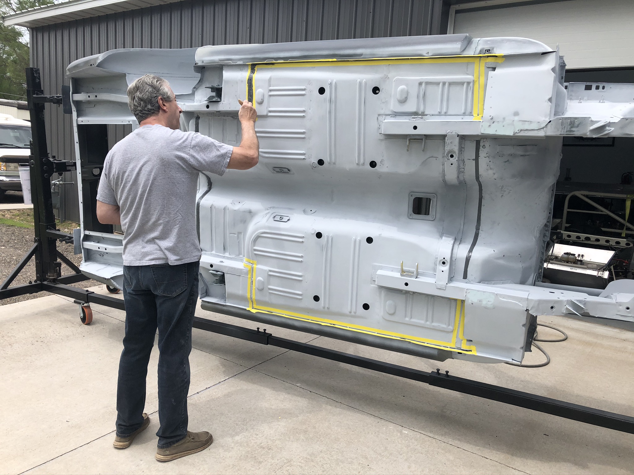 Mustang Restoration: Painting under the car and engine bay