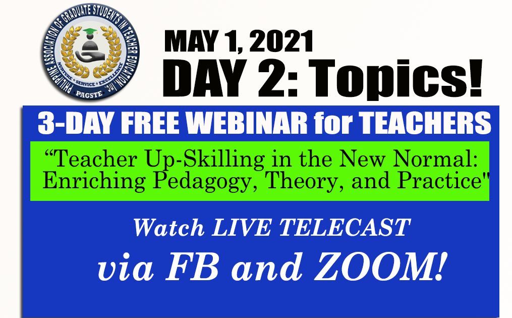DAY 2 Session Topics and Speakers (3-DAY WEBINAR) on “Teacher Up ...