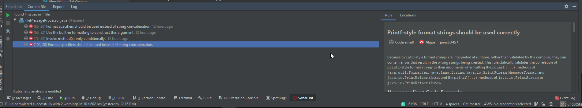 Madhus Blog Improve Your Code Quality By Using Sonarlint In Intellij Idea