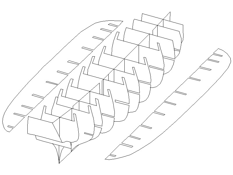 Wooden Model Builder: H.M.S Bounty PDF Drawings