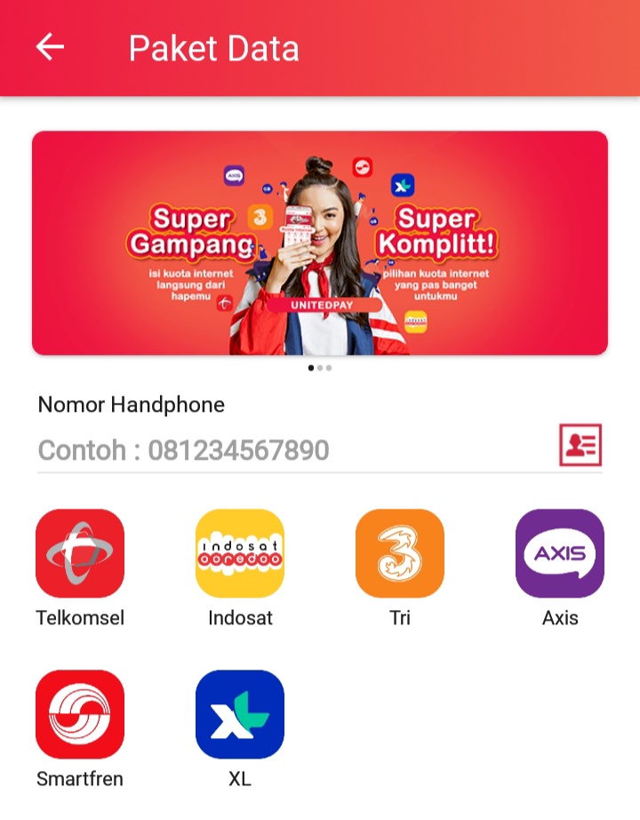 Panduan Aplikasi Pulsa Unitedpay II : Transaksi Isi Ulang Paket ...