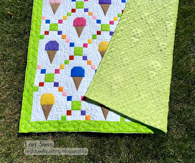 Night Owl Quilting & Dye Works: Ice Cream Cone Quilt