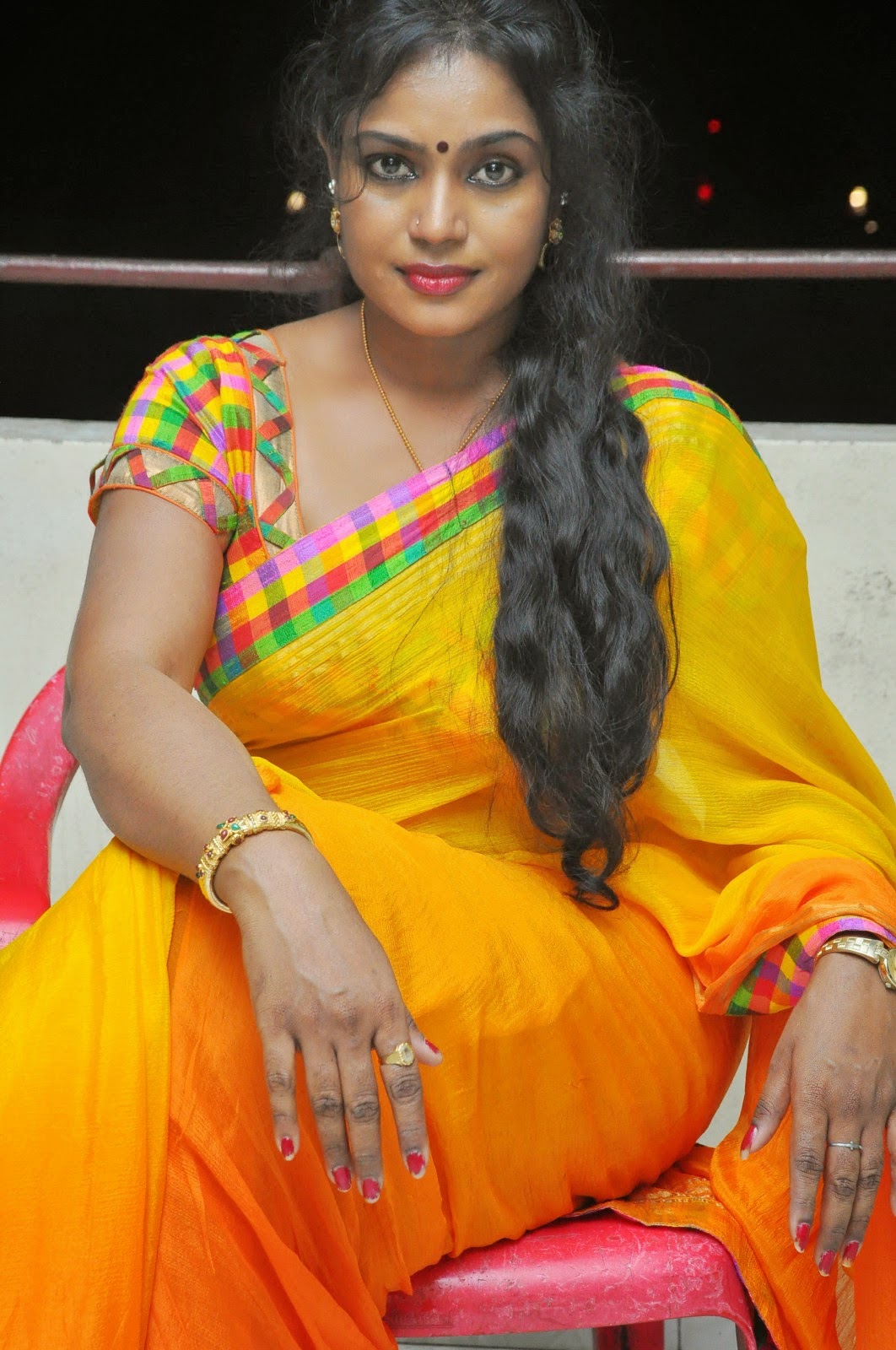 Jayavani Latest Hot Saree Spicy Stills | Tollywood Idle