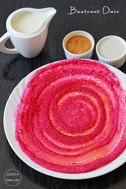Beetroot Dosa ~ Lincy's Cook Art